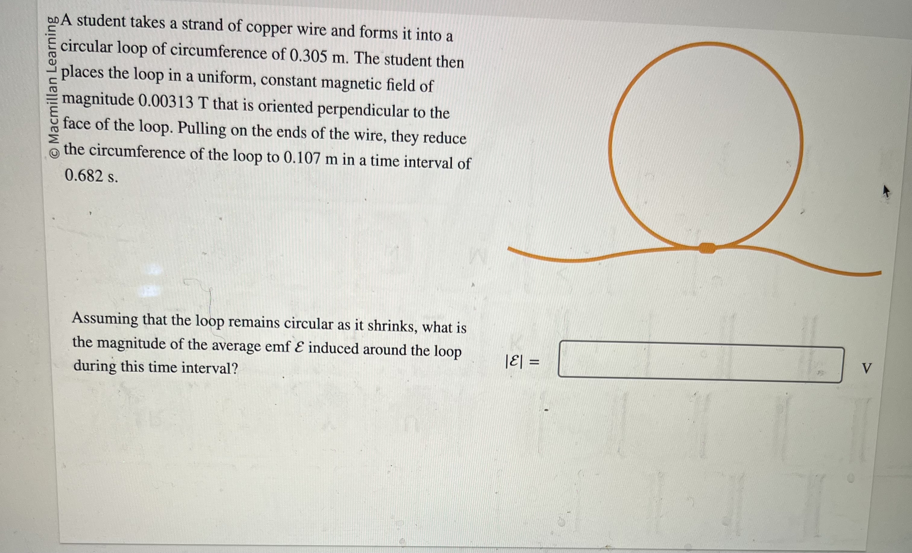 Solved onA student takes a strand of copper wire and forms | Chegg.com