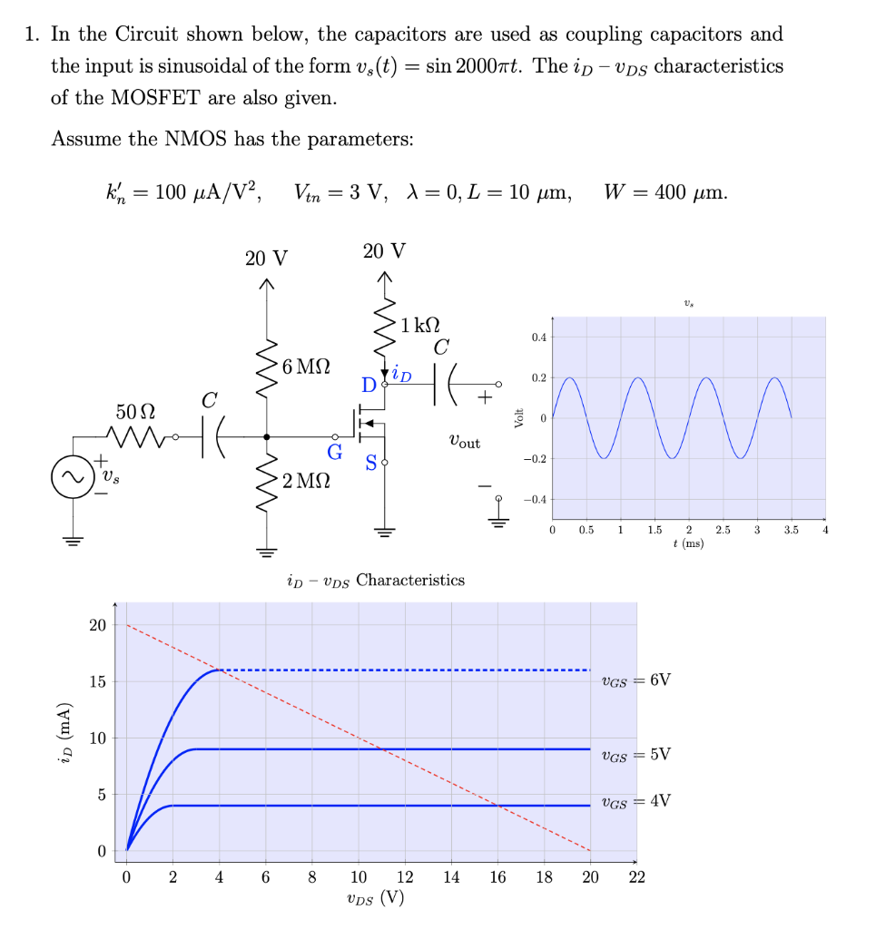 Solved 1. In the Circuit shown below, the capacitors are | Chegg.com