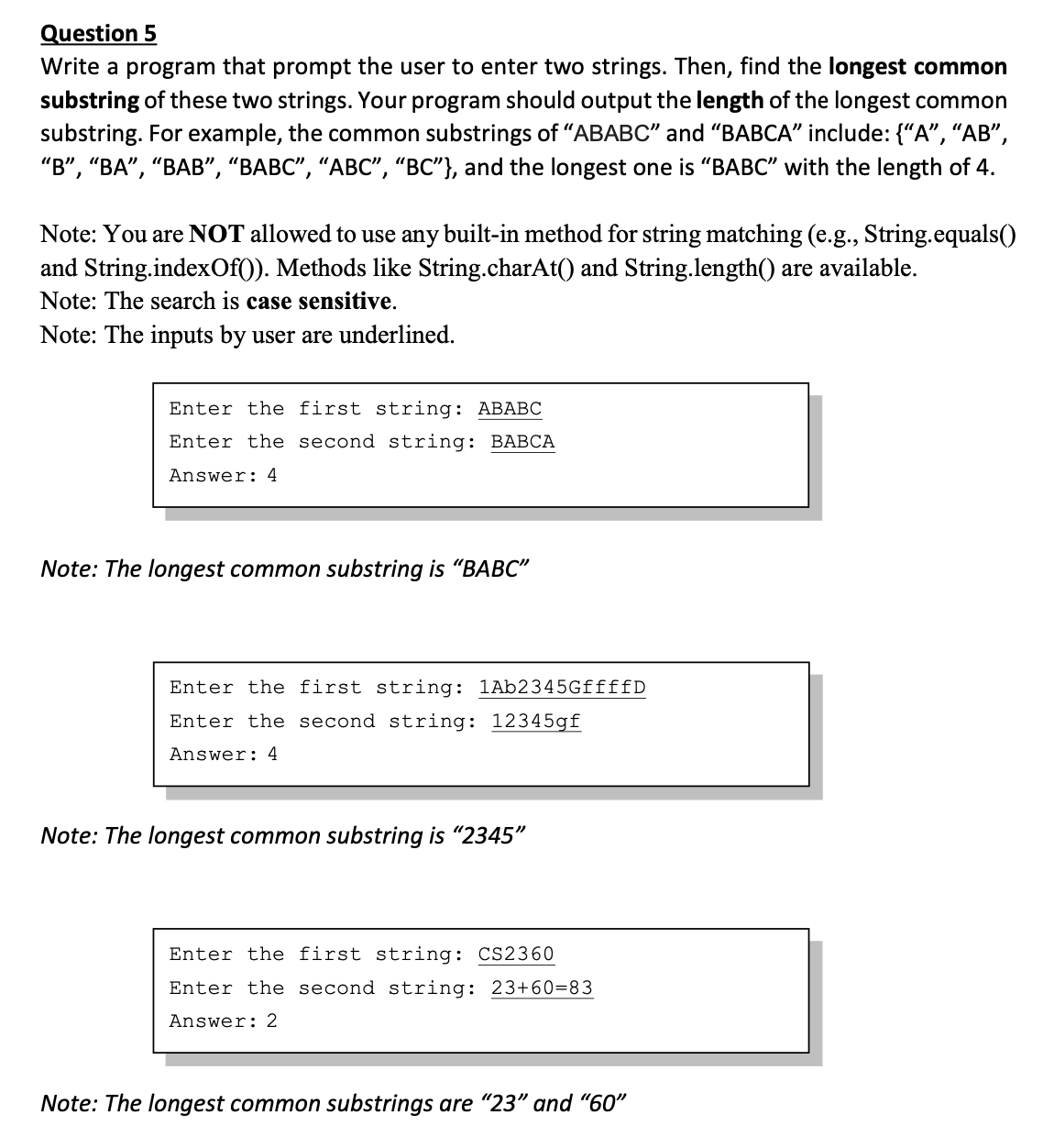 Solved Question 1 Write A Program That Asks The User To 5989