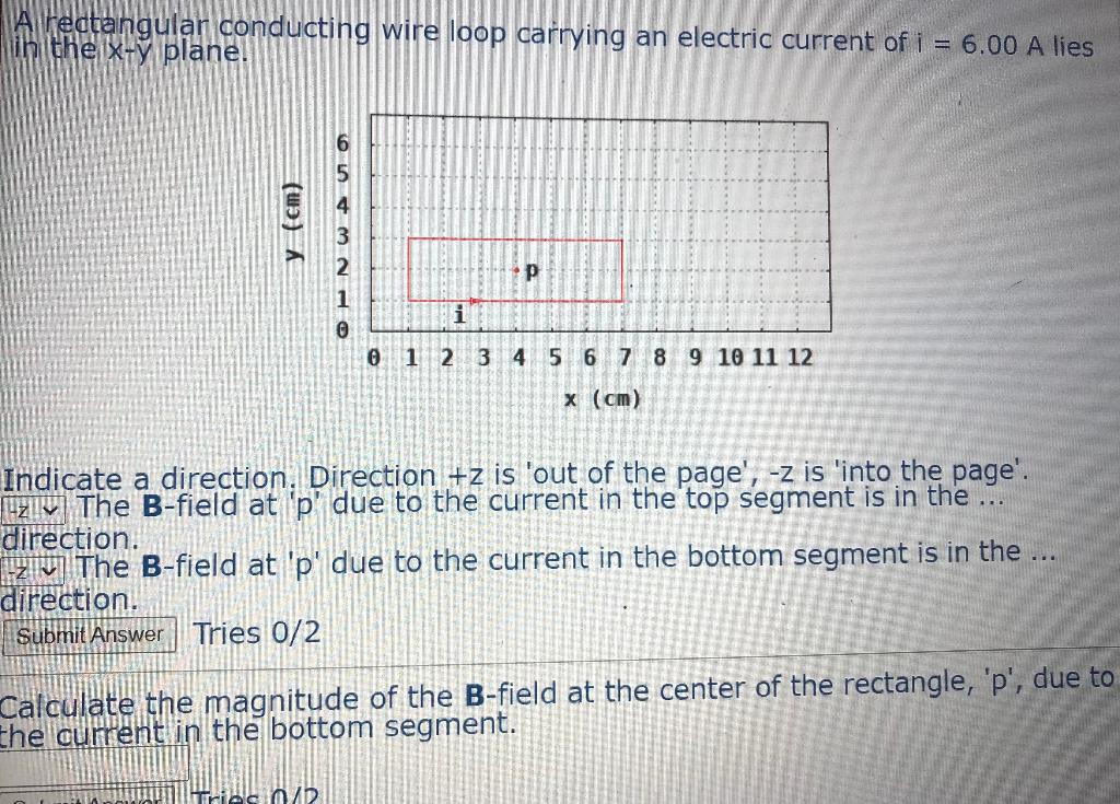 Solved A rectangular conducting wire loop carrying an | Chegg.com