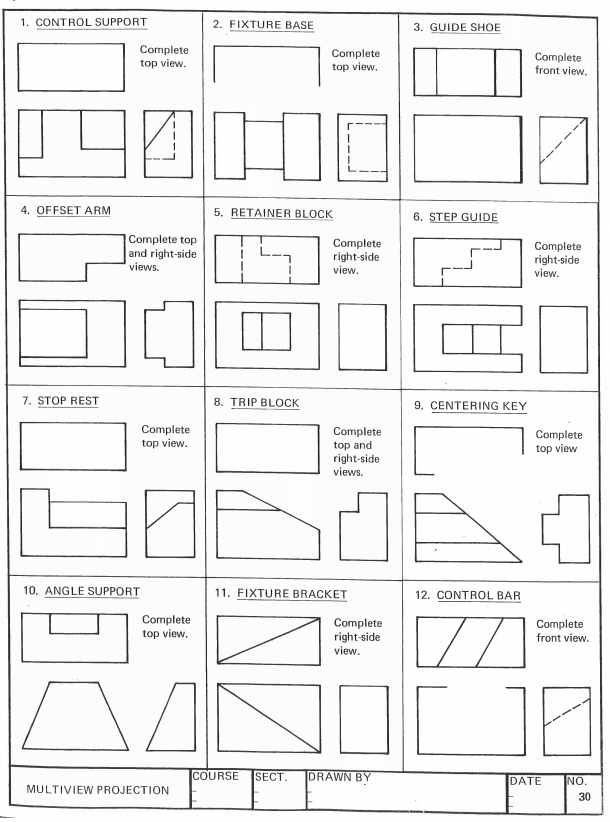 Solved 1. CONTROL SUPPORT 2. FIXTURE BASE 3. GUIDE SHOE | Chegg.com