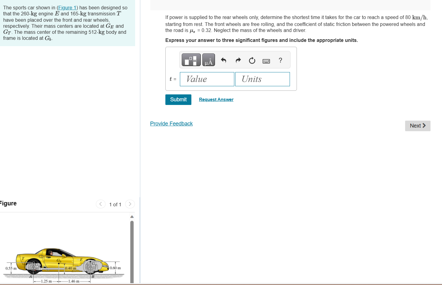 Solved The sports car shown in (Figure 1) has been designed | Chegg.com Solved The sports car shown in (Figure 1) has been designed | Chegg.com