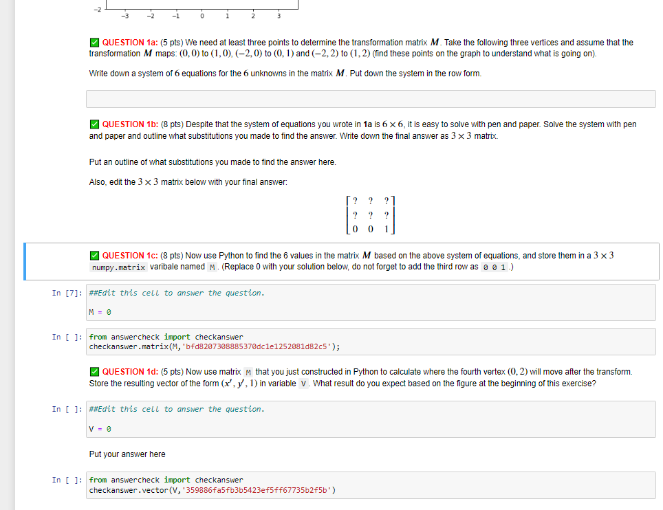 1. (26 pts) Linear Transform In class we discussed | Chegg.com