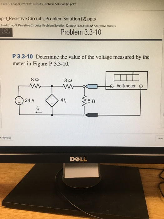 Solved Files > Chap 3 Resistive Circuits Problem Solution | Chegg.com