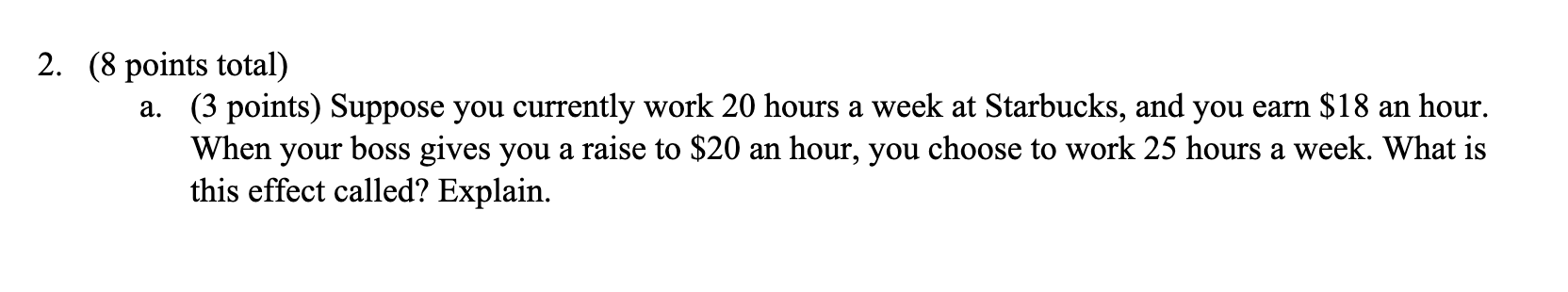 Solved 2. (8 ﻿points total)a. (3 ﻿points) ﻿Suppose you | Chegg.com