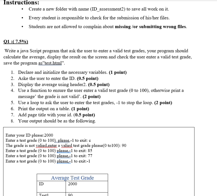 Solved Instructions: • Create a new folder with name | Chegg.com