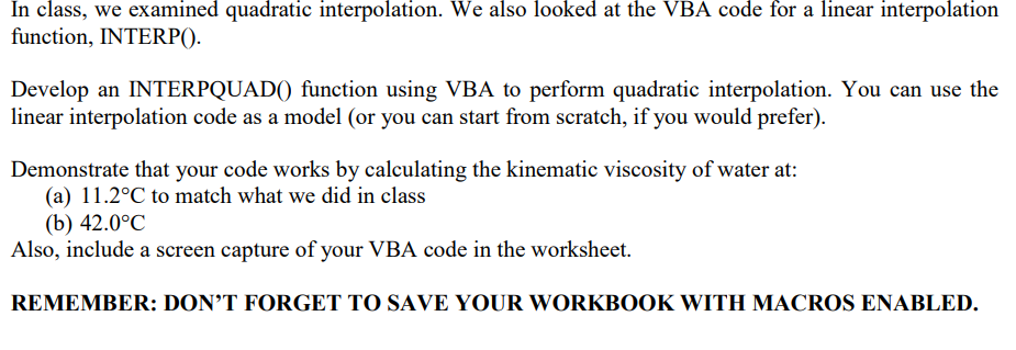 In class, we examined quadratic interpolation. We | Chegg.com