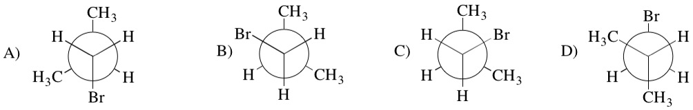 Solved Which one of the following conformers of | Chegg.com