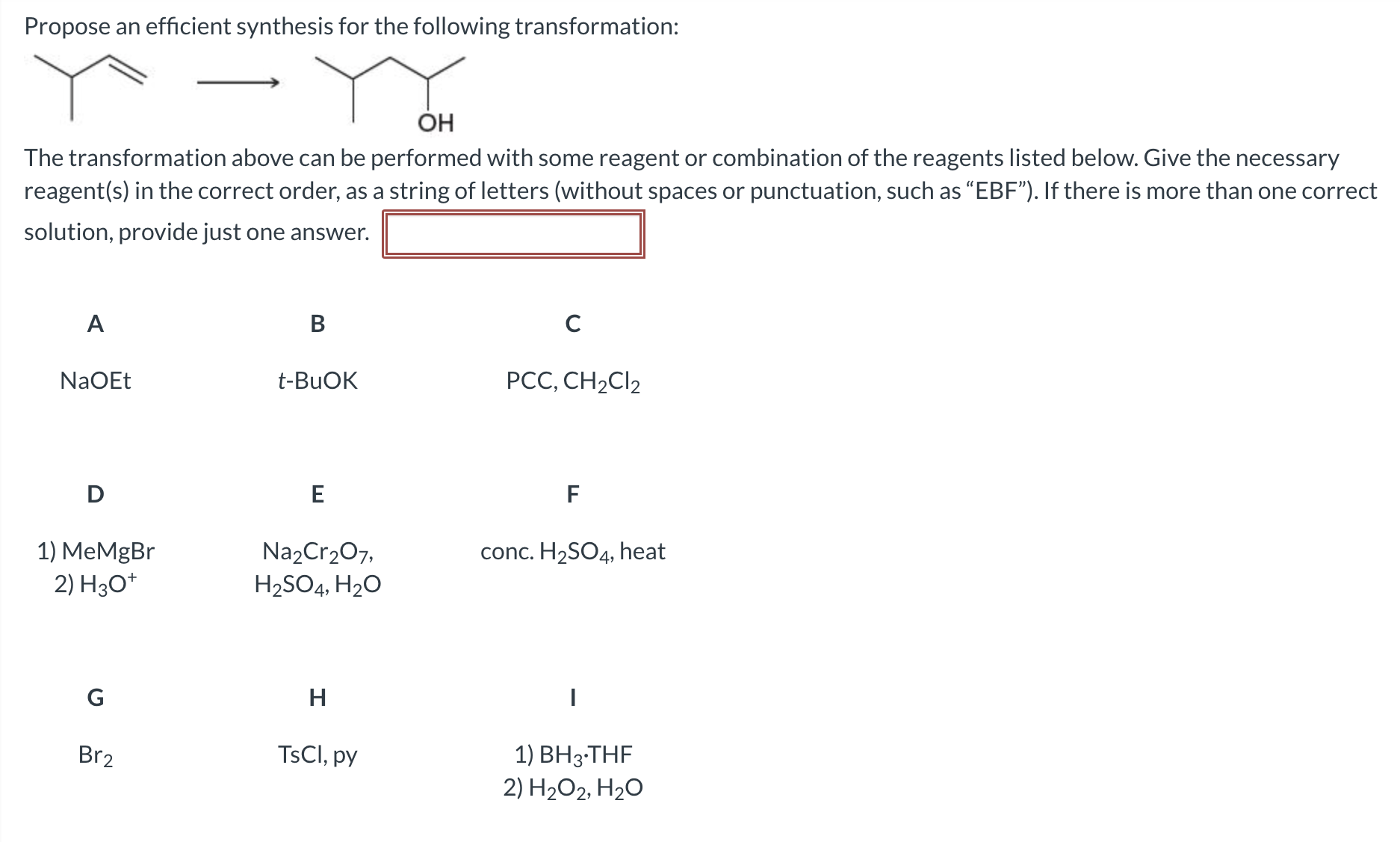 Solved Propose an efficient synthesis for the following | Chegg.com
