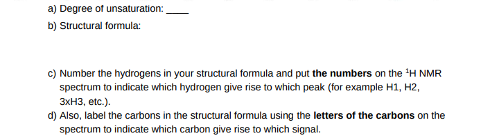 Solved 7.1 Determine the structural formula of a compound | Chegg.com