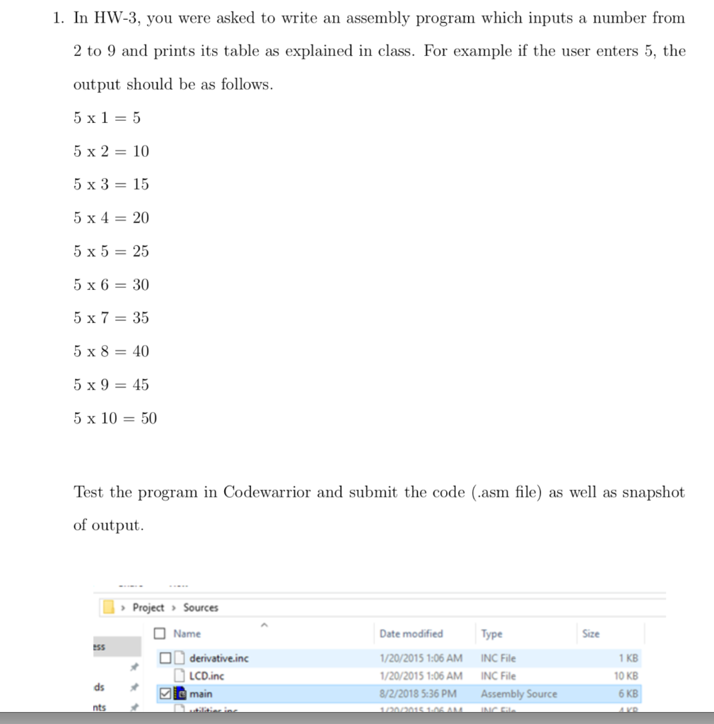 Solved In HW-3, you were asked to write an assembly program | Chegg.com