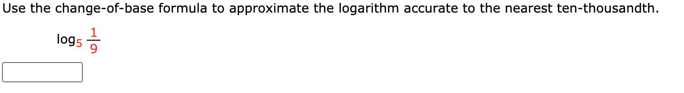 Solved Use the change-of-base formula to approximate the | Chegg.com