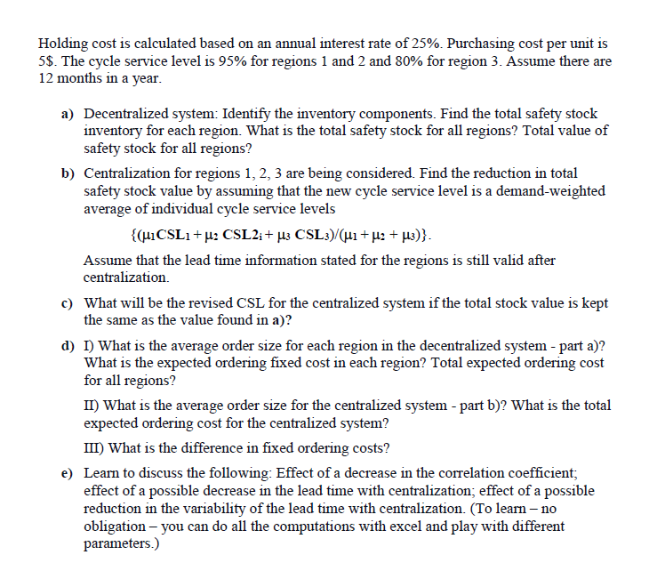 Solved Homework Problem: Assume a continuous review | Chegg.com