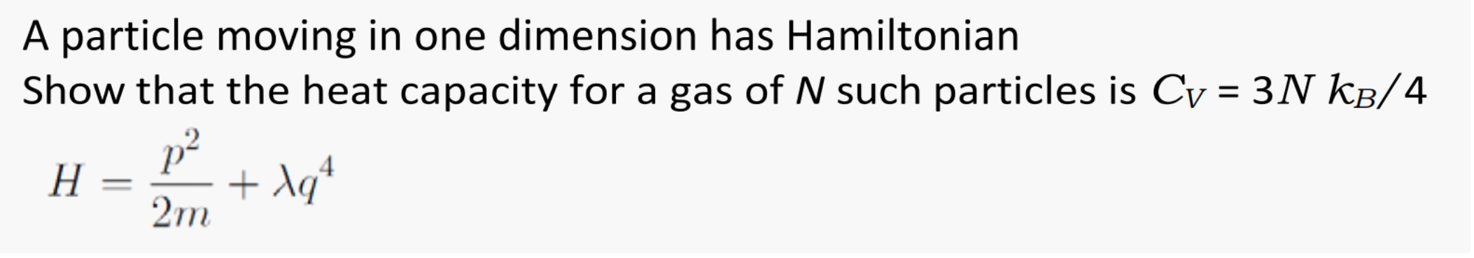 Solved A particle moving in one dimension has Hamiltonian | Chegg.com