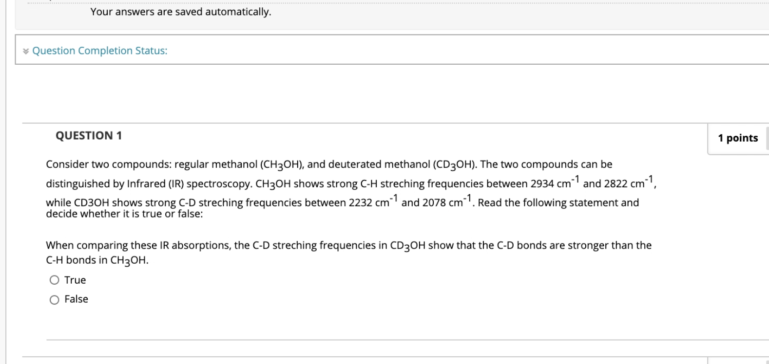 Solved Your answers are saved automatically. Question | Chegg.com