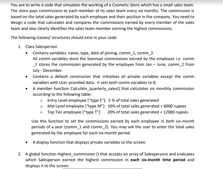 Solved You are to write a code that simulates the working of | Chegg.com
