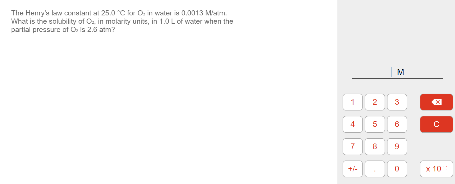 Solved The Henry's law constant at 25.0∘C for O2 in water is | Chegg.com