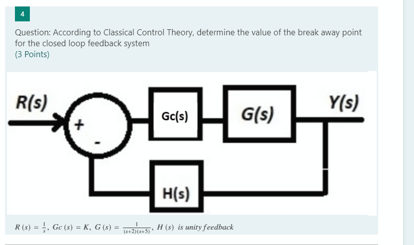 Solved Question: According to Classical Control Theory, | Chegg.com