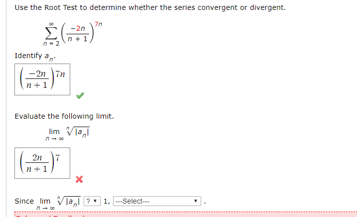 Solved Use the Root Test to determine whether the series | Chegg.com
