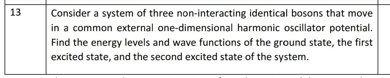 Solved 13 Consider a system of three non-interacting | Chegg.com