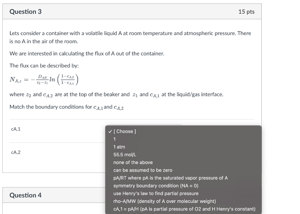 Solved Lets consider a container with a volatile liquid A at | Chegg.com