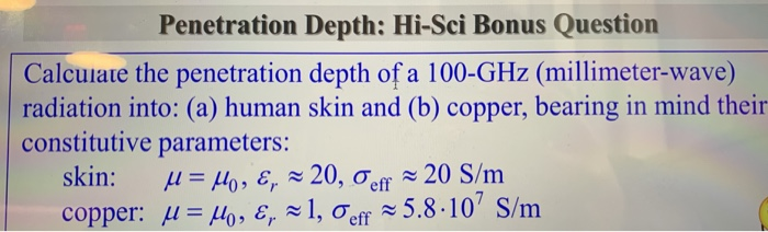 Solved Attenuation Constant in dB/m: Example The at ation | Chegg.com