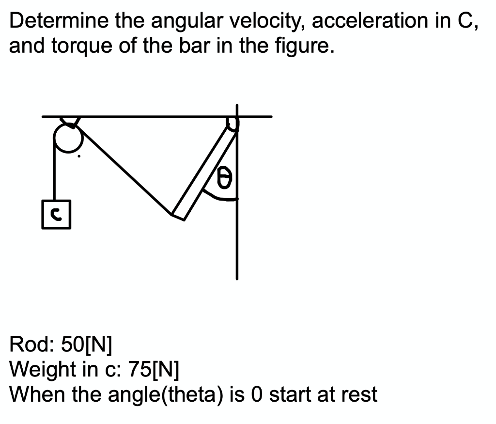 Solved Determine the angular velocity, acceleration in C, | Chegg.com