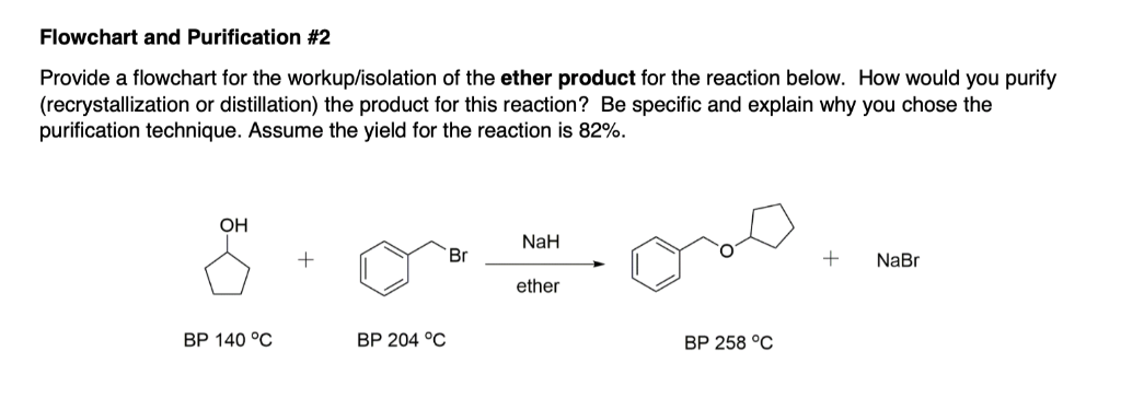 Solved Flowchart and Purification #1 Provide a flowchart for | Chegg.com