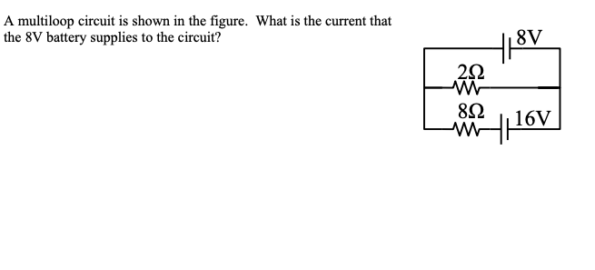 Solved A multiloop circuit is shown in the figure. What is | Chegg.com