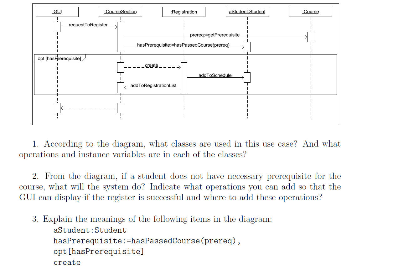 Solved GUI :Course Section :Registration aStudent: Student | Chegg.com