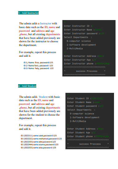 Solved Using the Java language The system is a management | Chegg.com