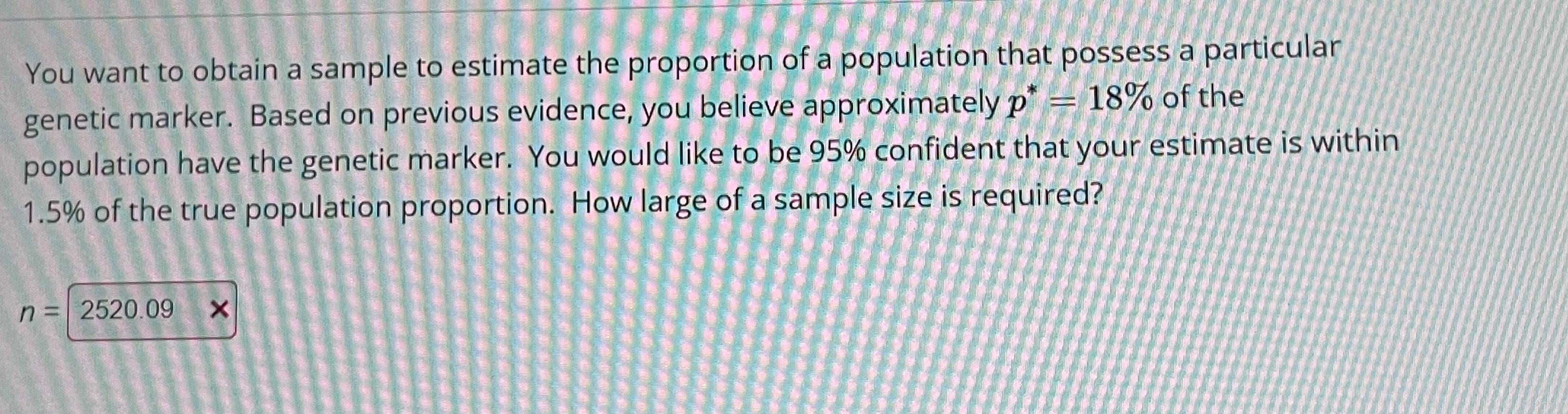 Solved You want to obtain a sample to estimate the | Chegg.com