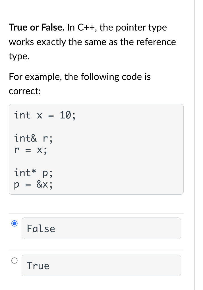 Solved For Example The Following Code Is Correct Int X10 