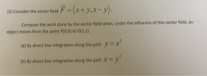 Solved Consider the vector field F = (x + y, x - y). | Chegg.com