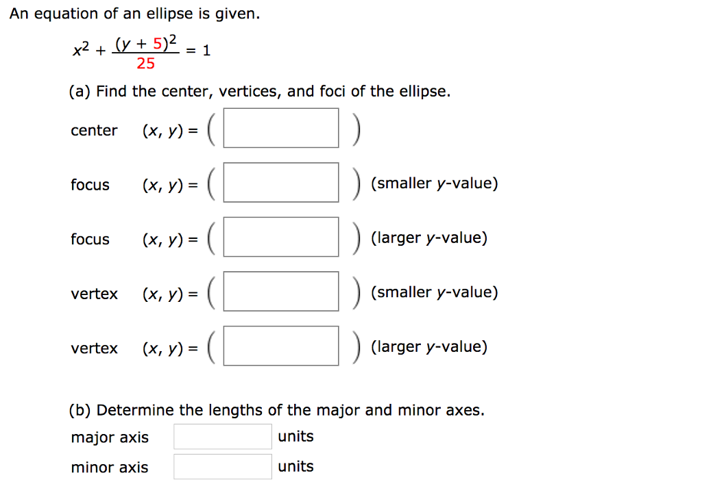 Solved Find the center, vertices, and foci of the ellipse | Chegg.com