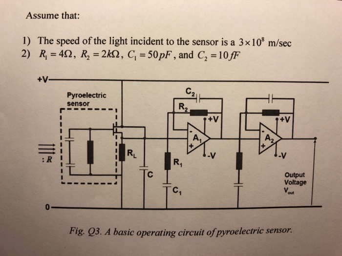 Solved Before fabricating a pyroelectric sensor, a test | Chegg.com