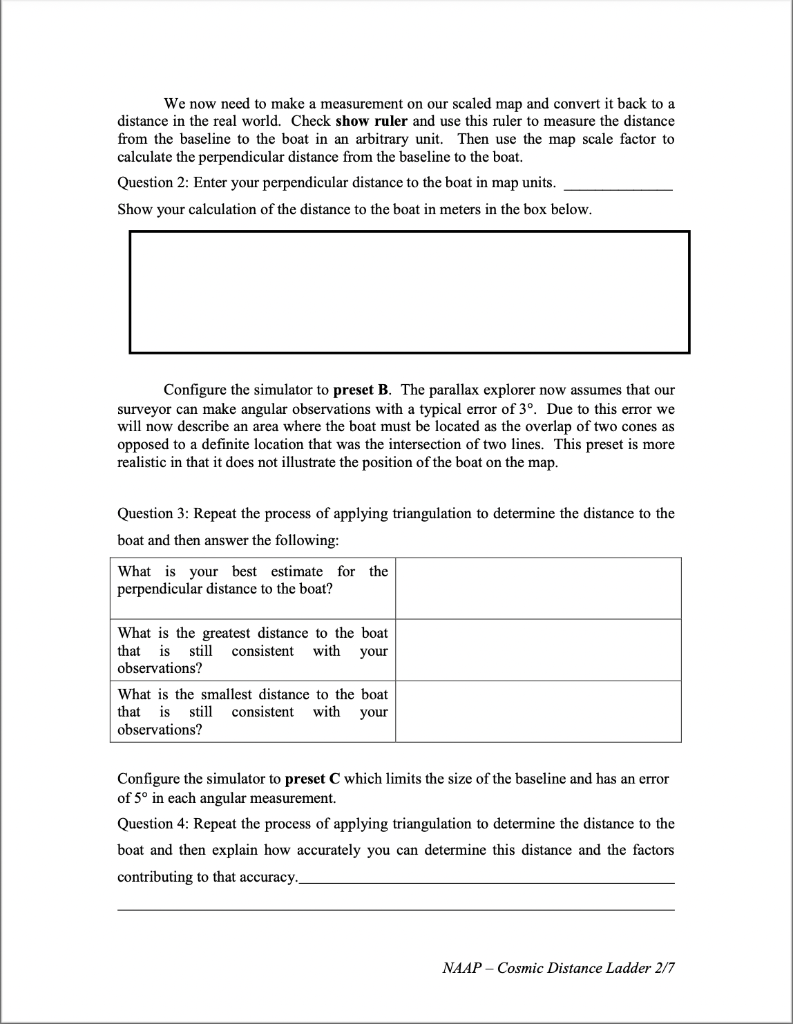 Solved Exercises The Cosmic Distance Ladder Module consists | Chegg.com