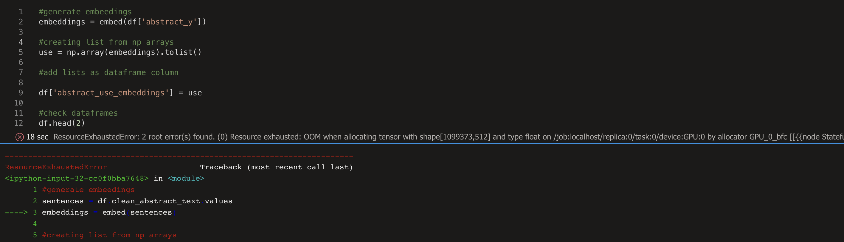 Universal sentence Encoder Batch input: I have a | Chegg.com