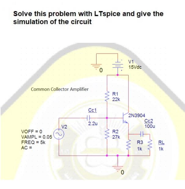 Solved Solve this problem with LTspice and give the | Chegg.com