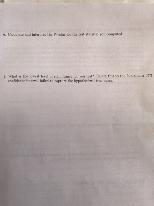 Solved Math 121 Chapter 17 Hypothesis Testing And