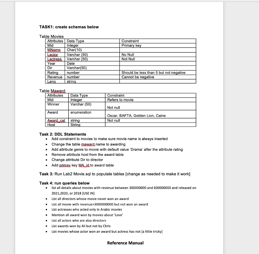Solved This is a MySQL question, if you are inexperienced in | Chegg.com