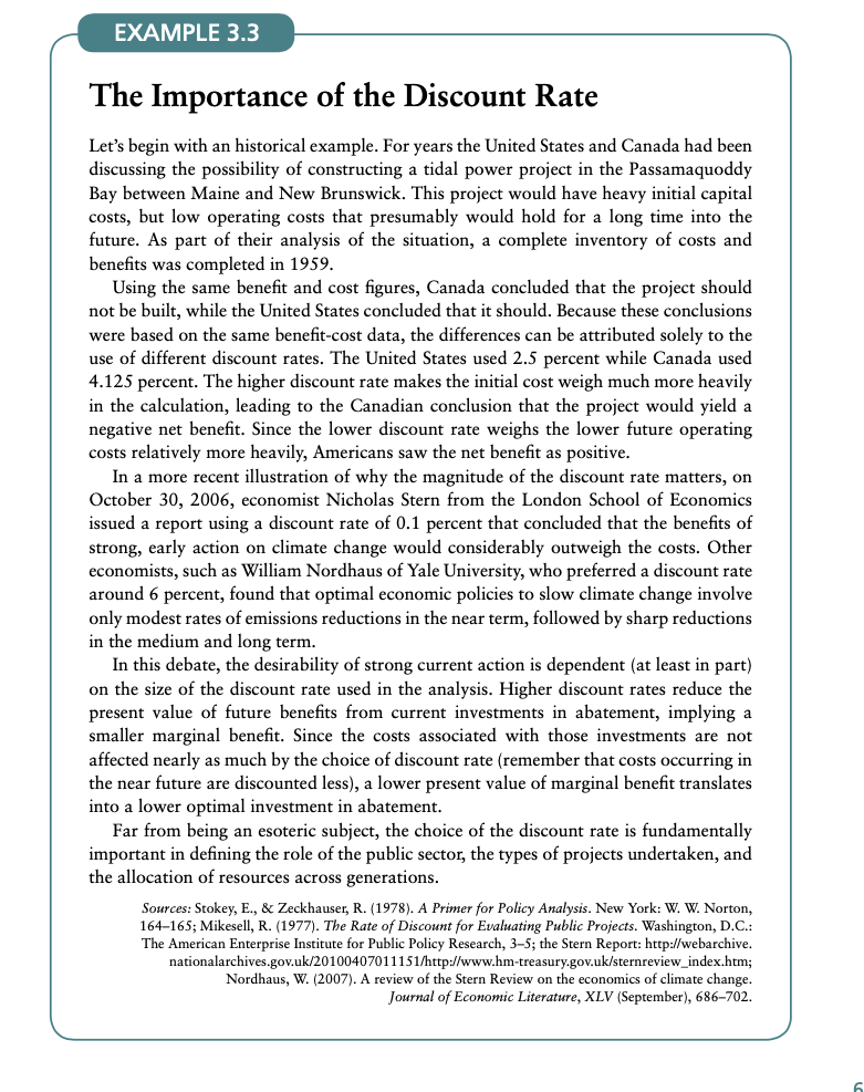 Solved EXAMPLE 3.3 The Importance of the Discount Rate Let's | Chegg.com