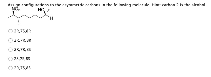 Solved Assign configurations to the asymmetric carbons in | Chegg.com