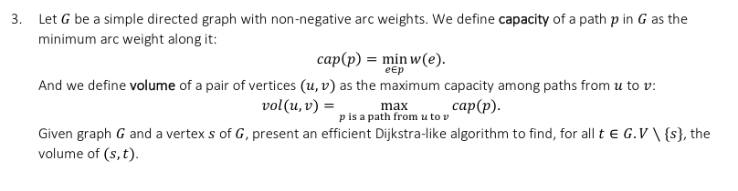 Solved Let G be a simple directed graph with non-negative | Chegg.com