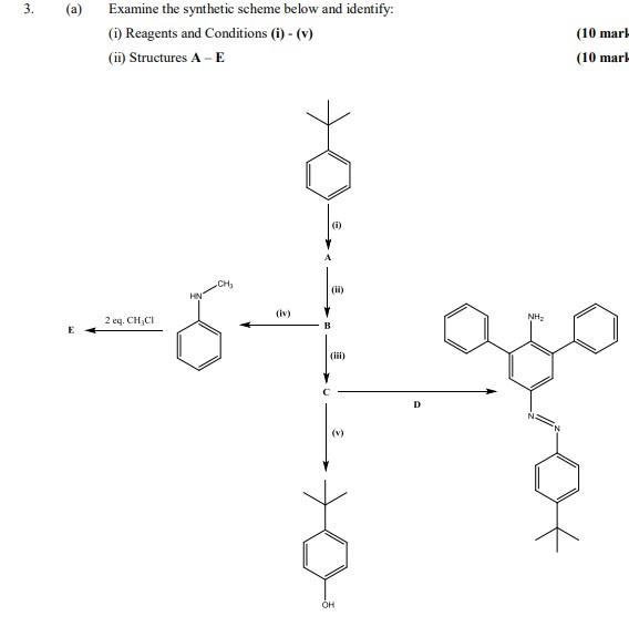 Solved 2. (a) Examine the synthetic scheme below and | Chegg.com