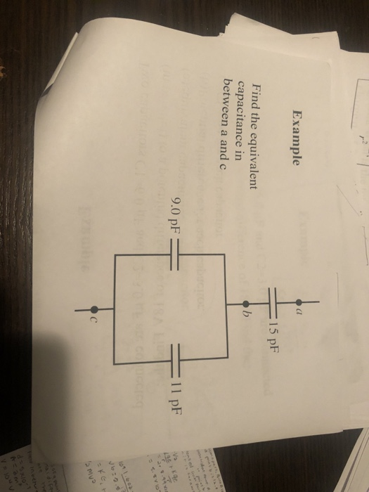 Solved Example 15 pF Find the equivalent capacitance in | Chegg.com