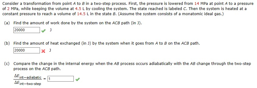 Solved Consider a transformation from point A to B in a | Chegg.com