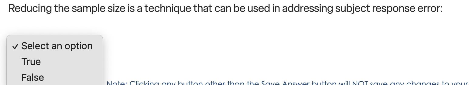 Solved Random Sampling Error Increases As The Sample Size 8426