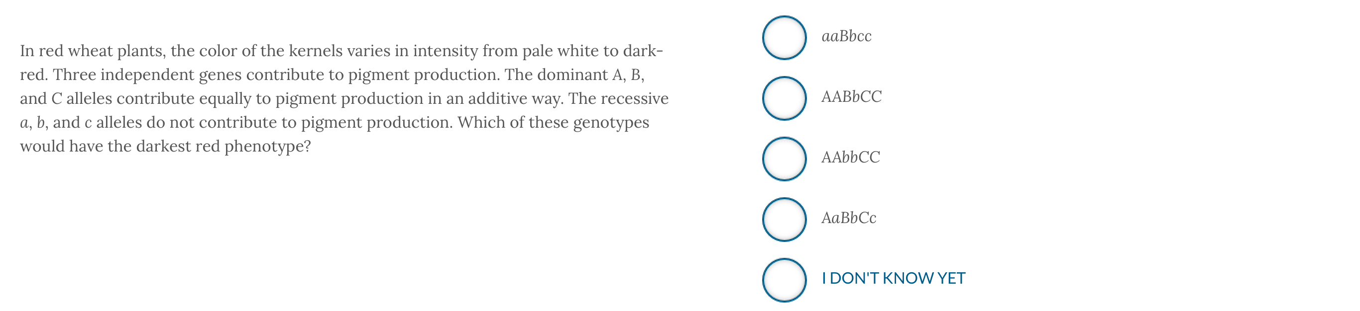 Solved In red wheat plants, the color of the kernels varies | Chegg.com | Chegg.com