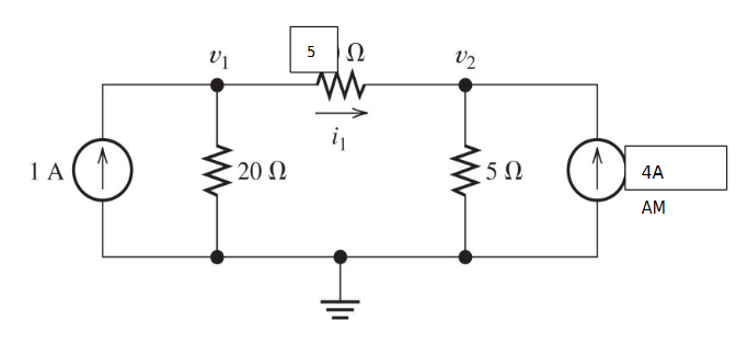 Solved Use Node Voltage Analysis To Find The Voltages Please 